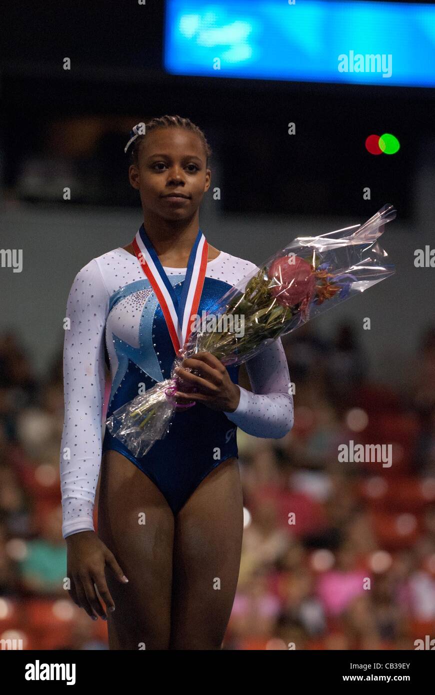 Kennedy Baker proudly stands with her flowers Stock Photo - Alamy