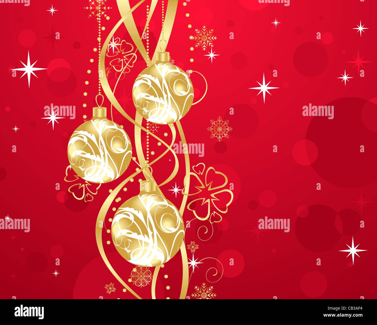 Illustration Christmas background with set balls - vector Stock Photo ...
