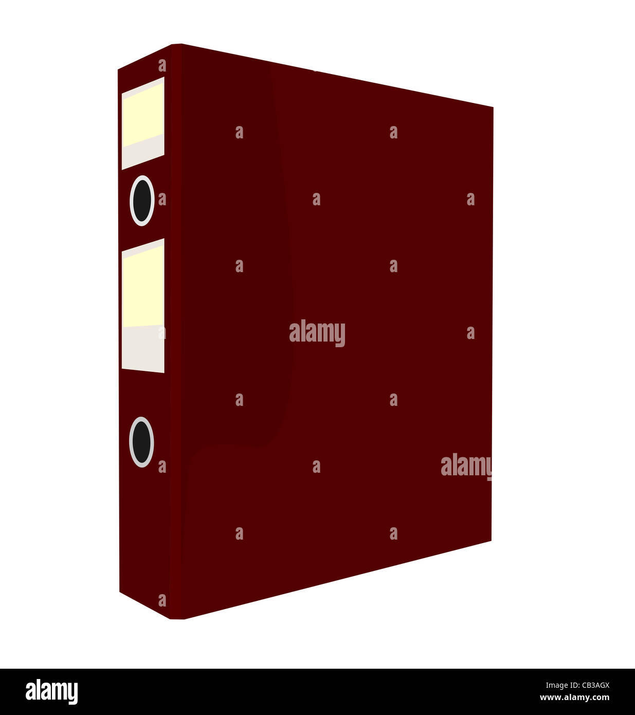 Realistic illustration of close folder isolated on white background ...