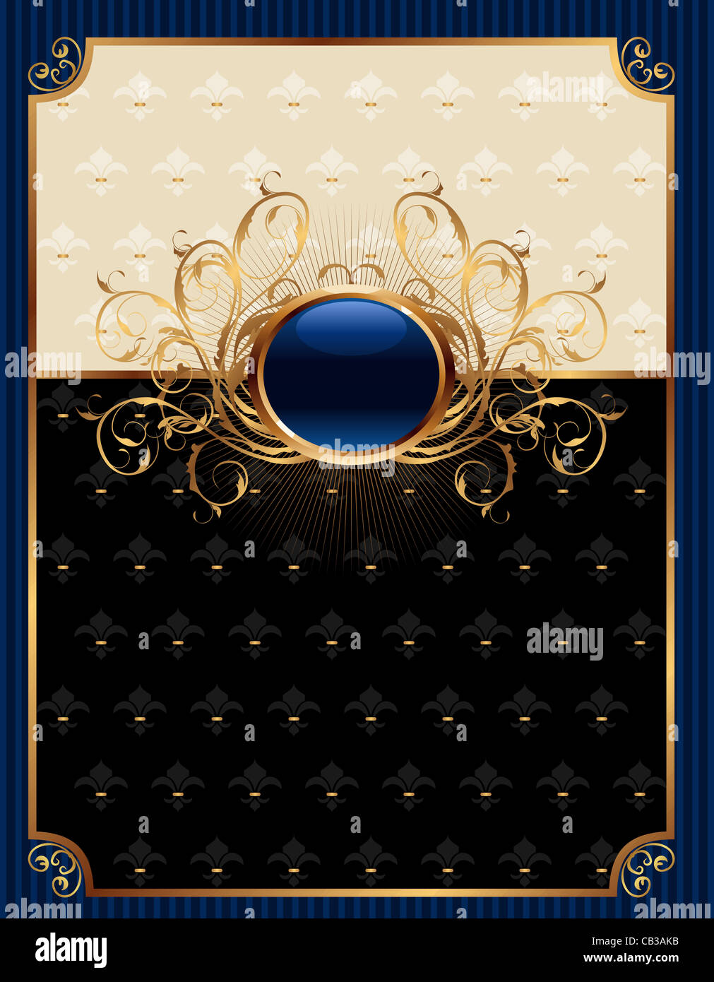 Illustration golden ornamental medallion for design - vector Stock ...