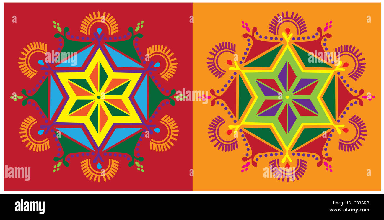 Decorative indian design Stock Photo - Alamy