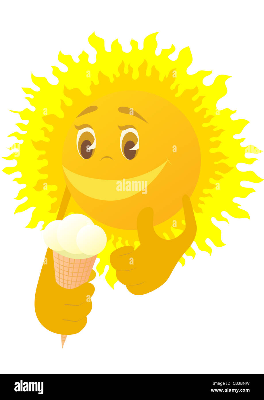Sun and ice cream Stock Photo - Alamy