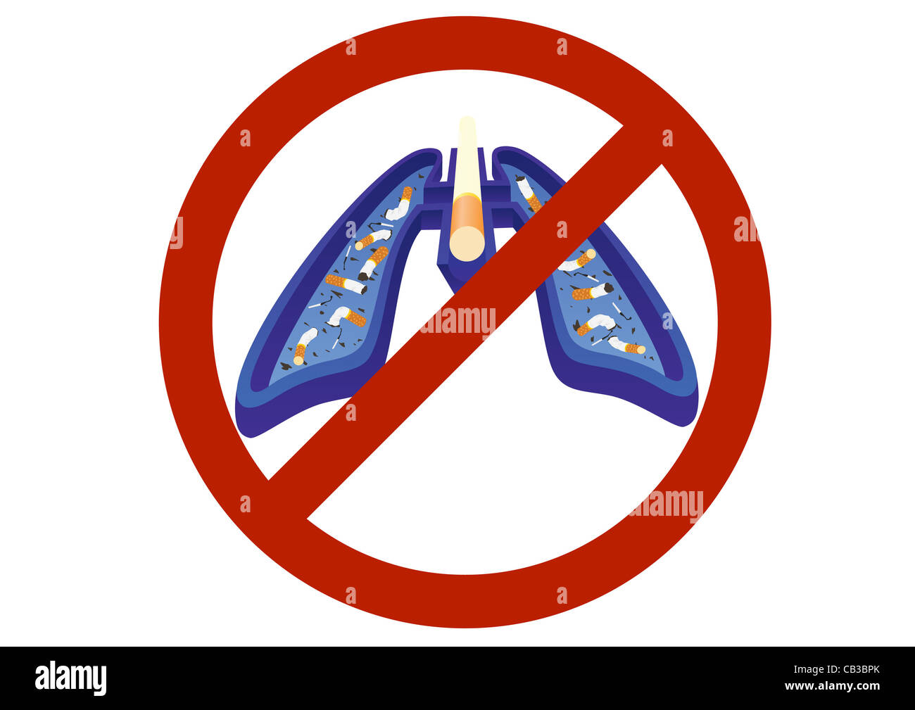 The ban on smoking Stock Photo - Alamy