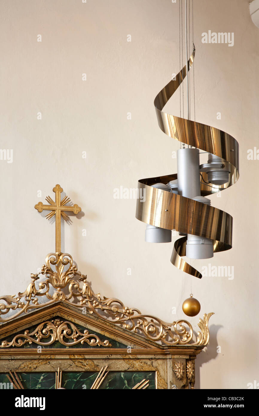 Lamp in interior jesuits church hi-res stock photography and images - Alamy