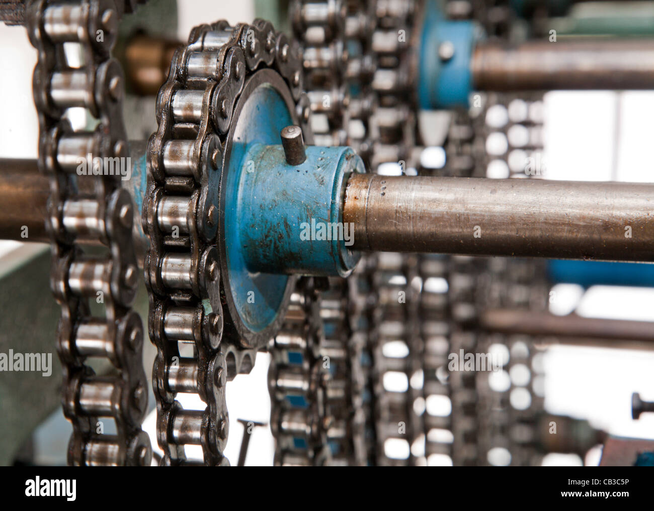 detail of clockwork from clock tower Stock Photo - Alamy