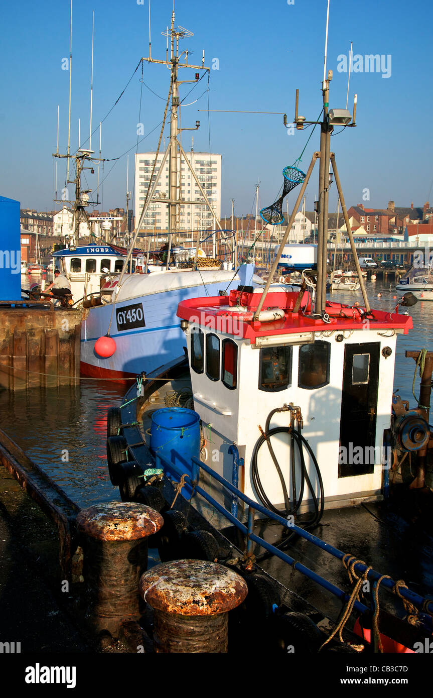 Bridlington East Riding Yorkshire UK Harbor Harbour Seafront Boats Stock Photo - Alamy