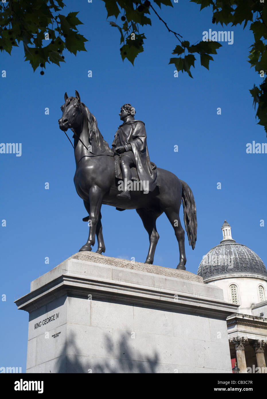 London - statue of king George IV Stock Photo - Alamy