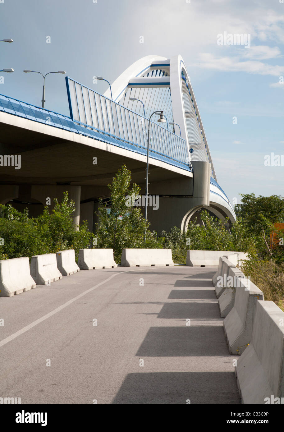 Danube with the new bridge apollo hi-res stock photography and images ...