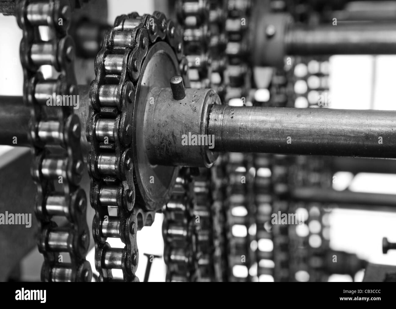detail of clockwork from clock tower Stock Photo - Alamy