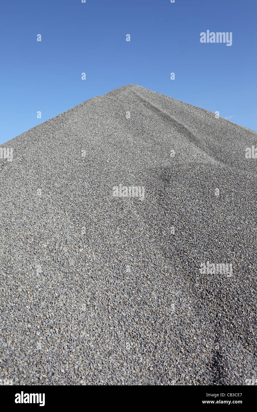 Gray gravel mound mountain for concrete making Stock Photo - Alamy