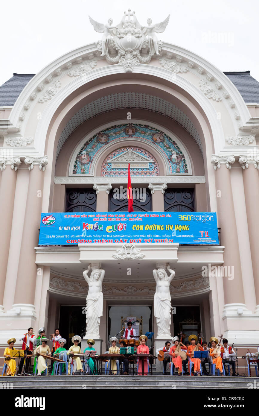 Vietnam, Ho Chi Minh City, The Opera House, Traditional Music Concert ...