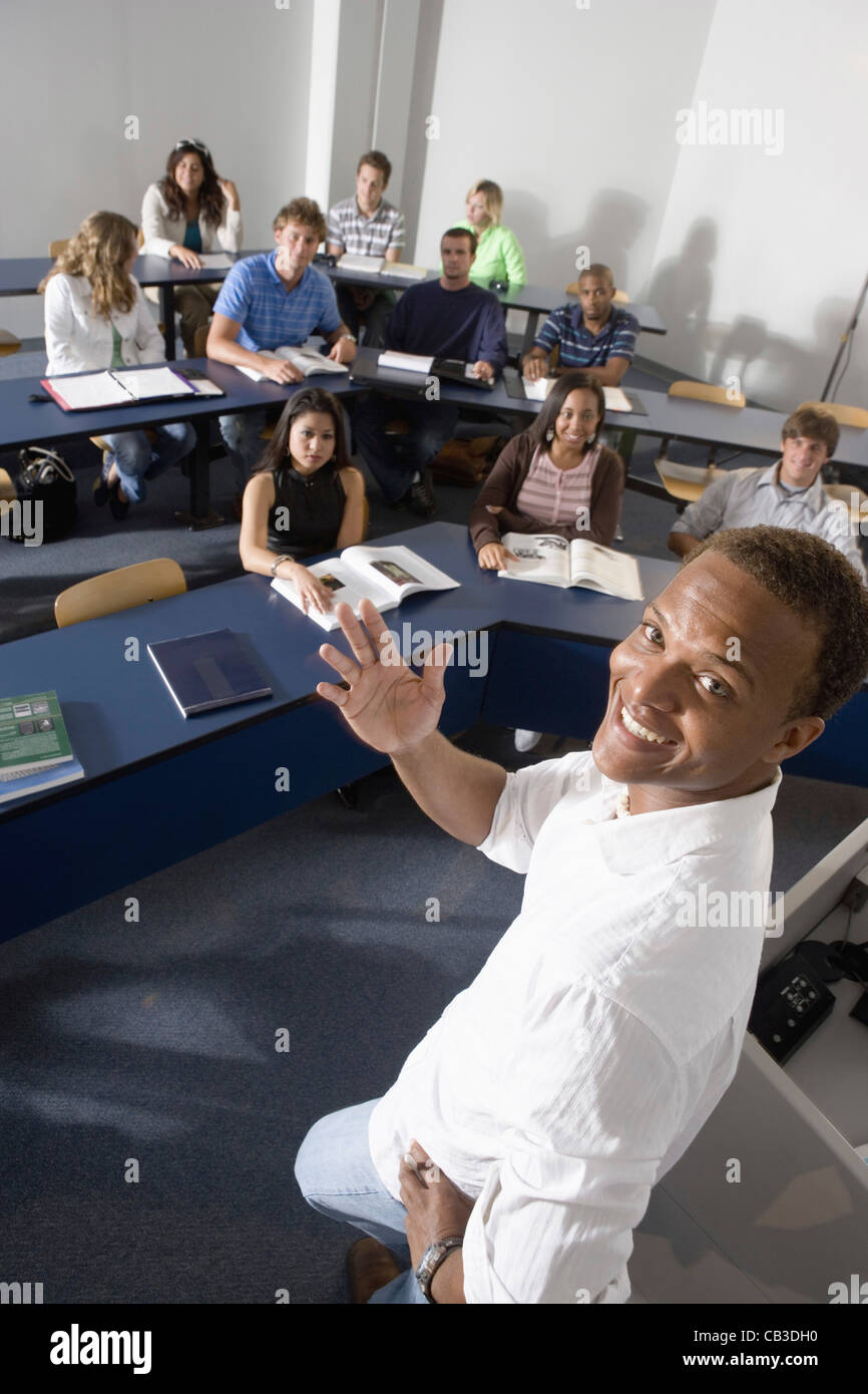 Side view asian female teacher hi-res stock photography and images - Alamy