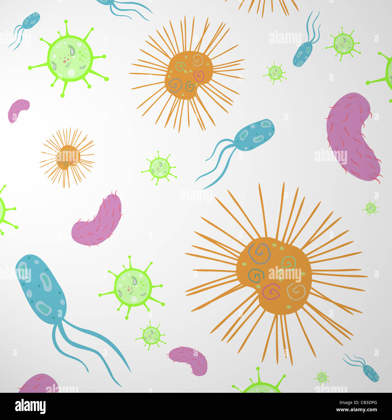 Set of bacteria Stock Photo - Alamy
