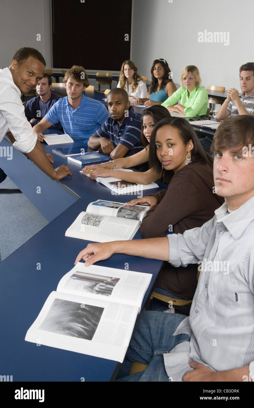 Portrait of Teacher and students in the classroom Stock Photo - Alamy
