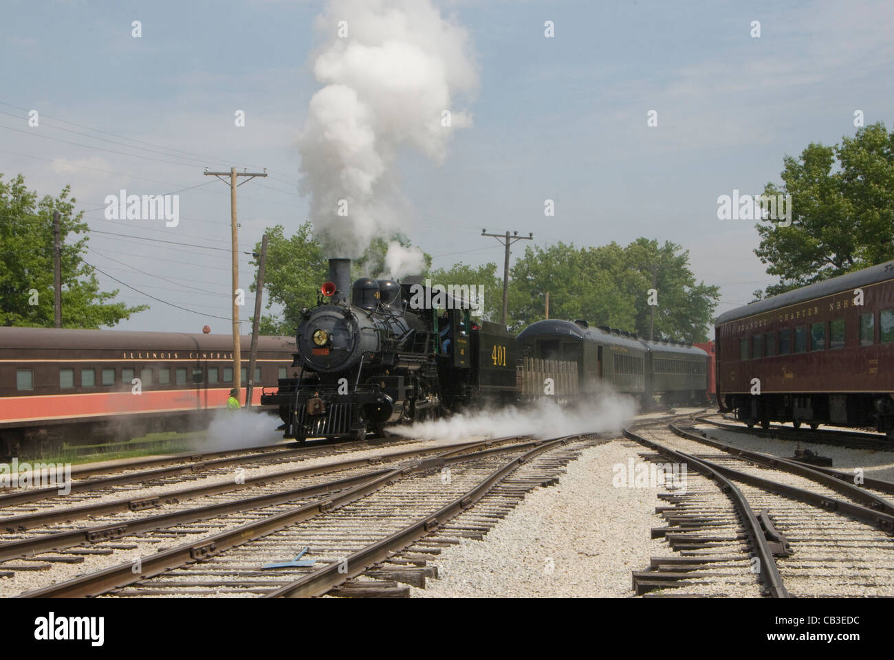 Southern 2-8-0 Steam locomotive number 401, built in December 1907, at ...