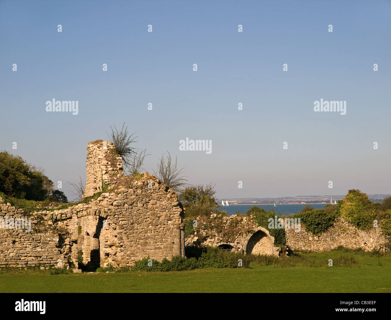 Quarr abbey ruins hi-res stock photography and images - Alamy