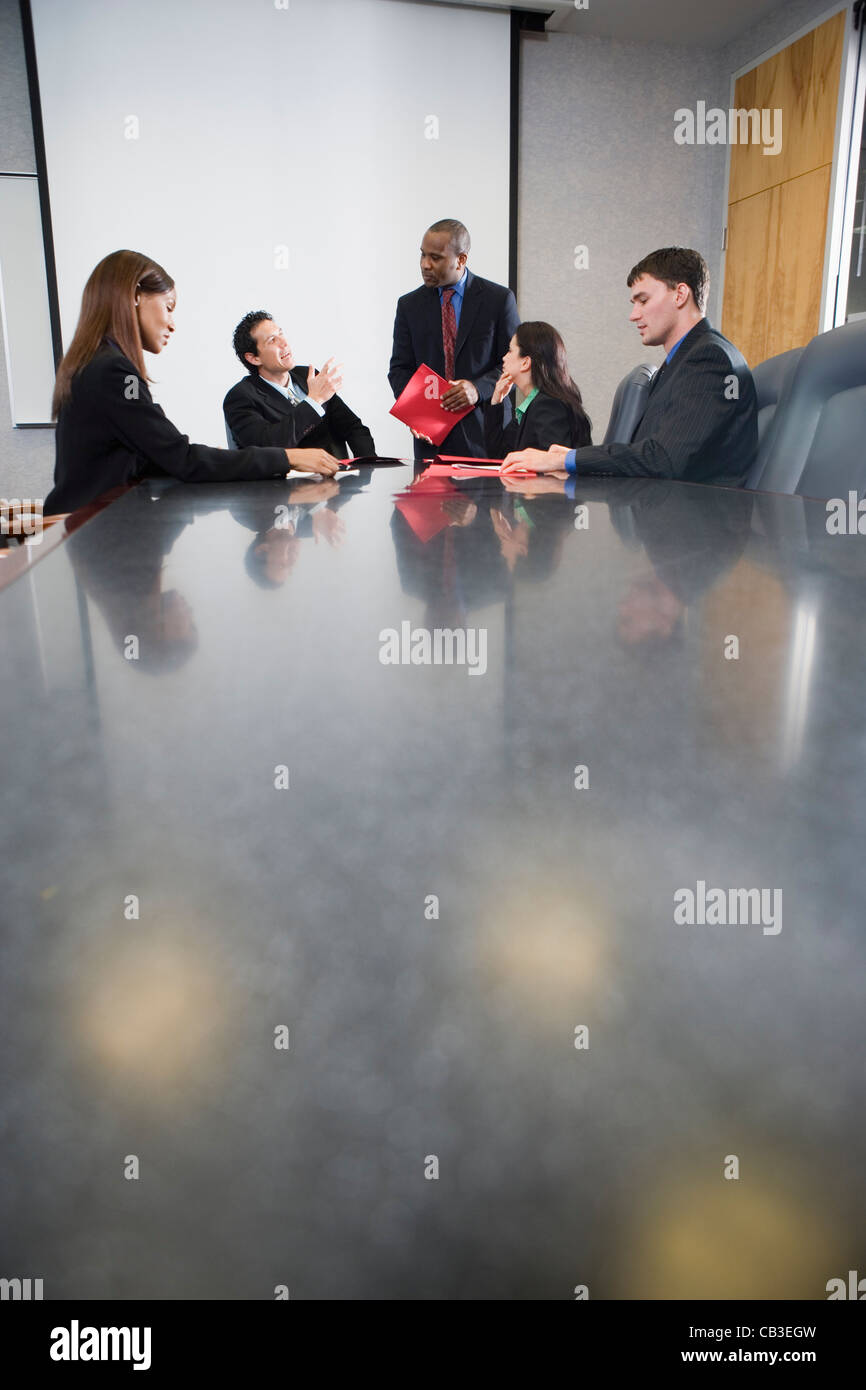 Business executives at a presentation in a formal conference room Stock ...