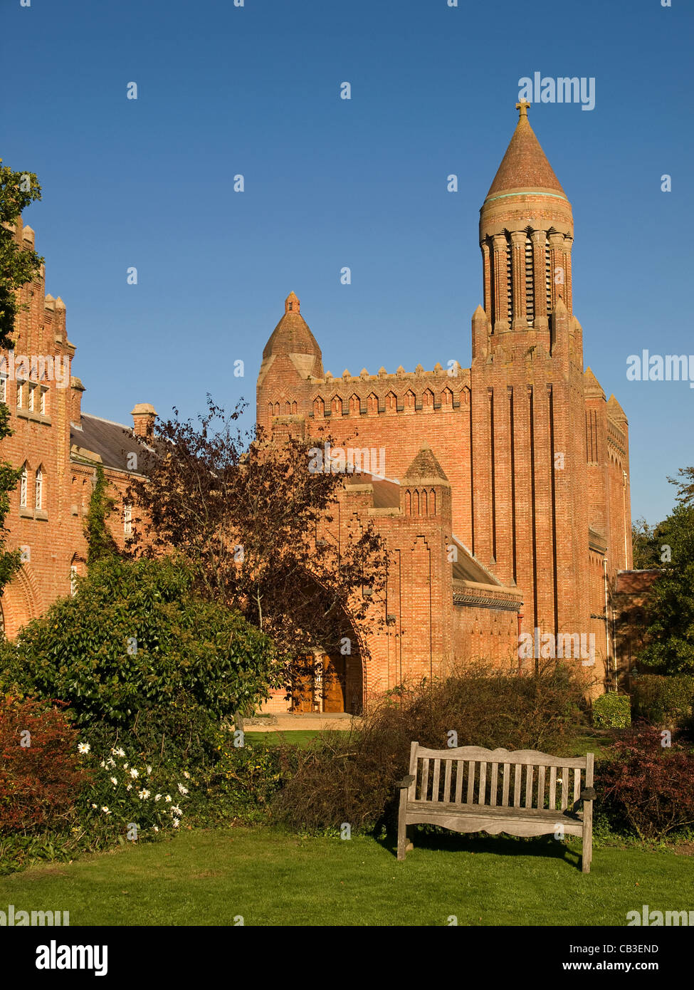 Quarr Abbey Isle of Wight England UK Stock Photo - Alamy