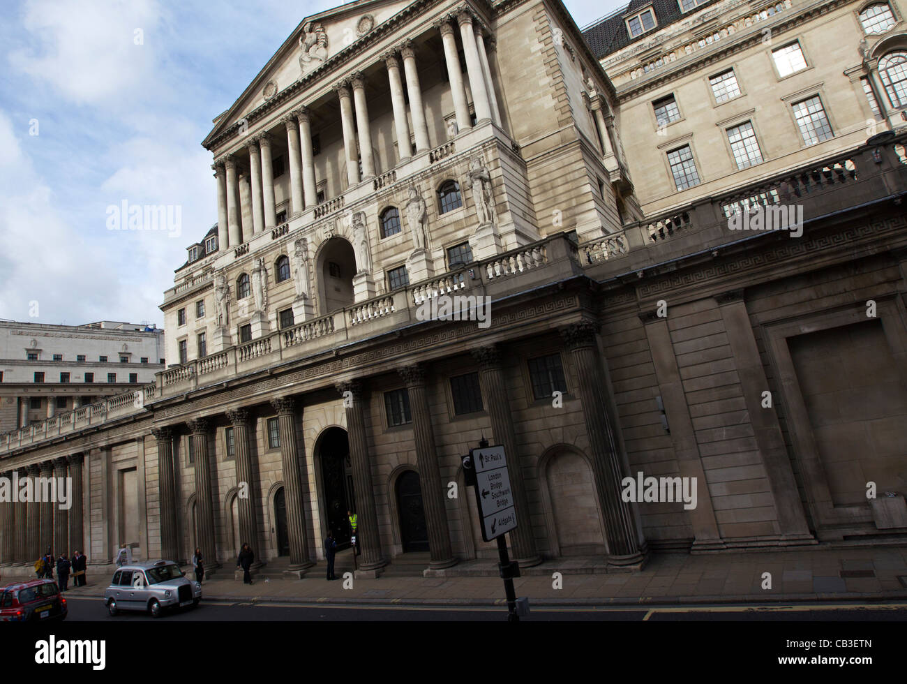 A general view of the exterior of The Bank of England in London 2011 ...