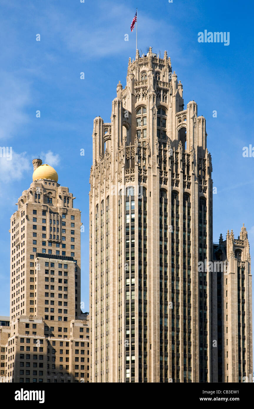 Chicago Tribune tower, USA Stock Photo - Alamy