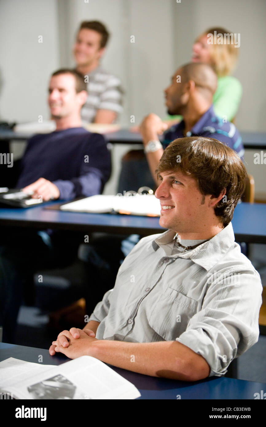 Students sitting in the classroom Stock Photo - Alamy