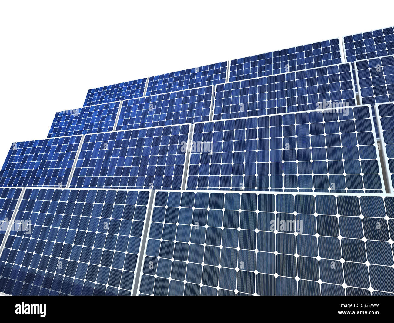 solar panel isolated on white background Stock Photo - Alamy
