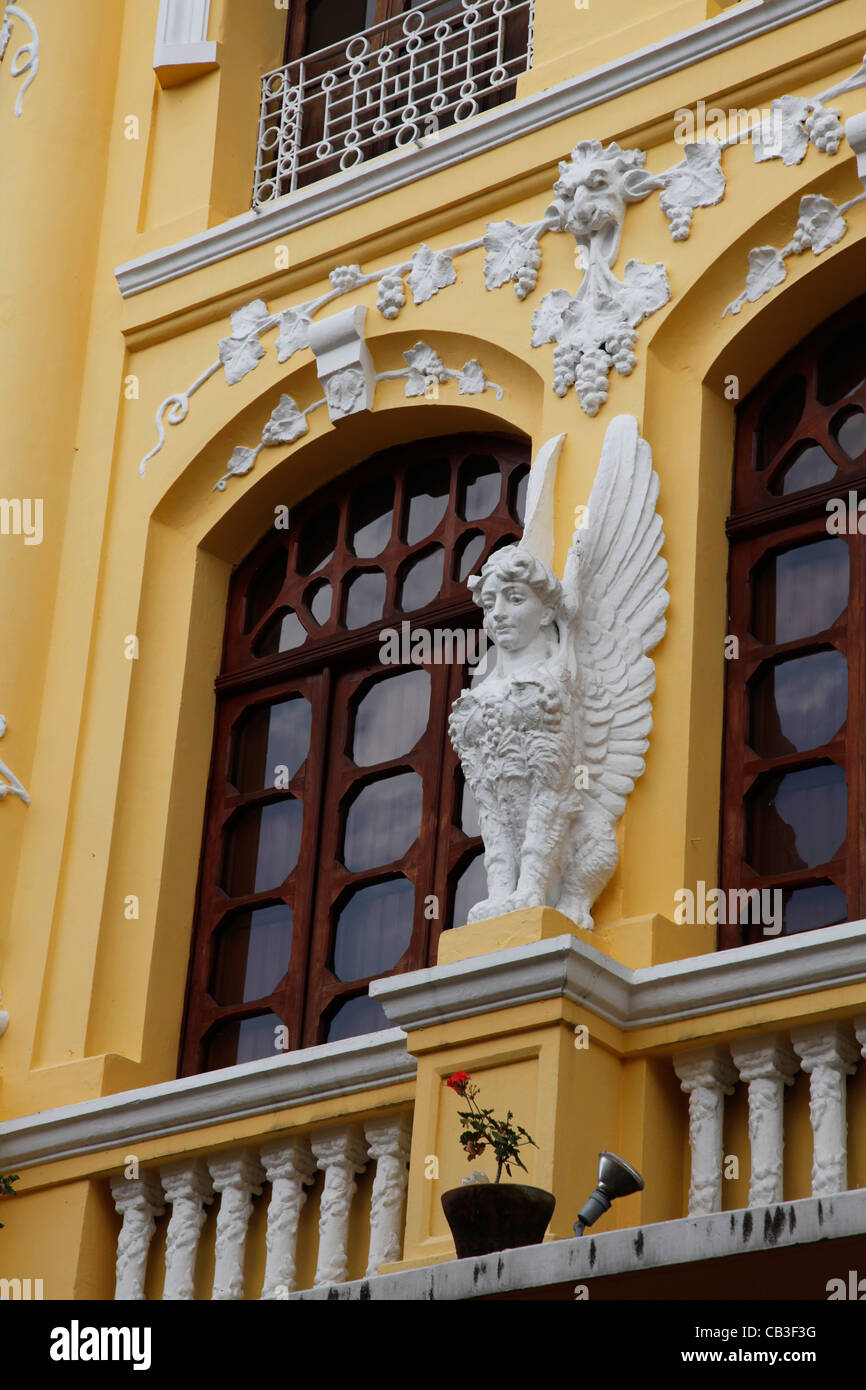 Ecuador. Colonial architecture in the old centre of Quito Stock Photo ...