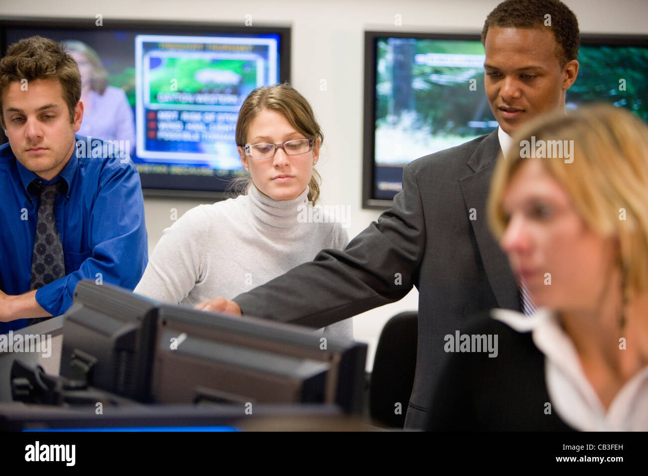 Close up computer displays hi-res stock photography and images - Alamy