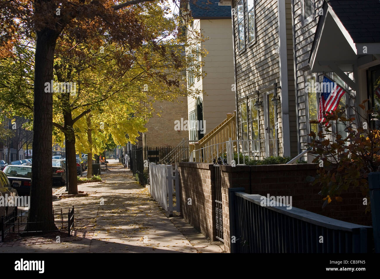 Wells Street Old Town Chicago Stock Photo - Alamy