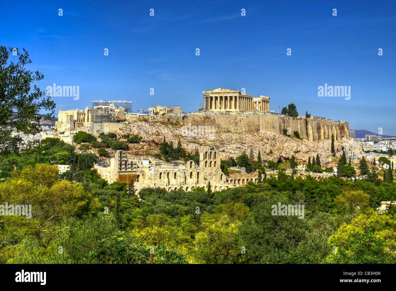 The historical monument of Greece, the Acropolis Stock Photo - Alamy