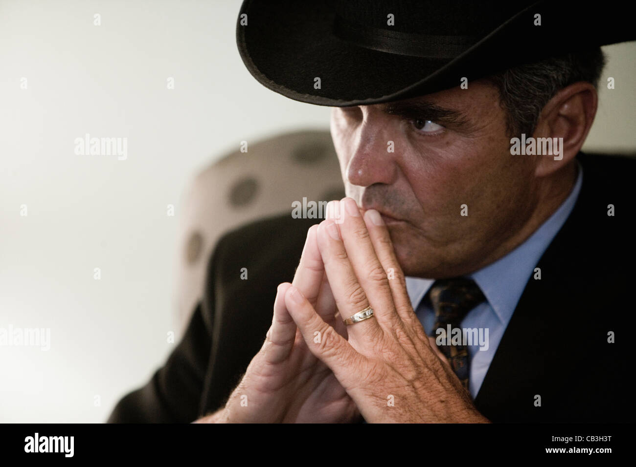 Businessman in contemplative mood hi-res stock photography and images ...