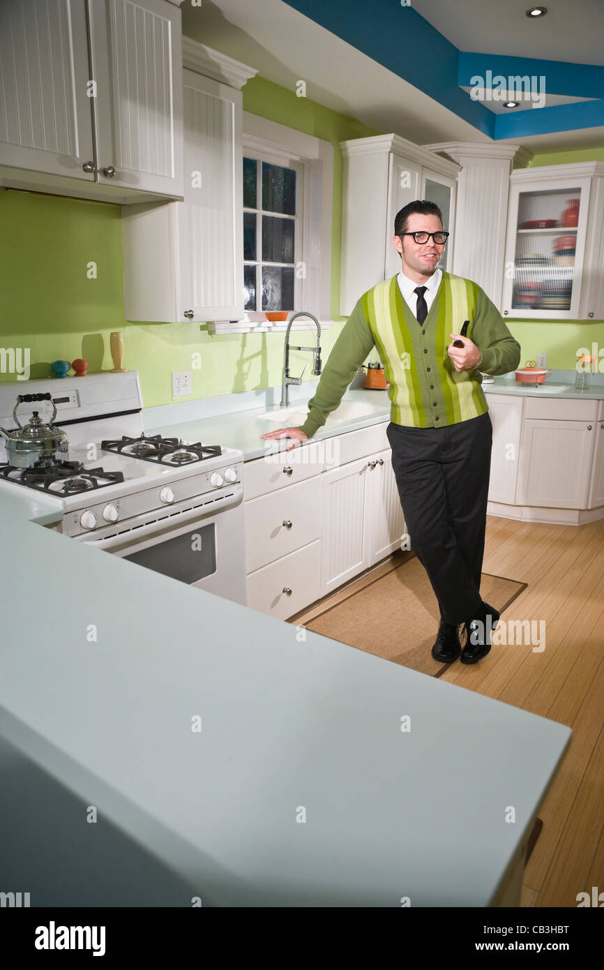 1960s style man hi-res stock photography and images - Alamy