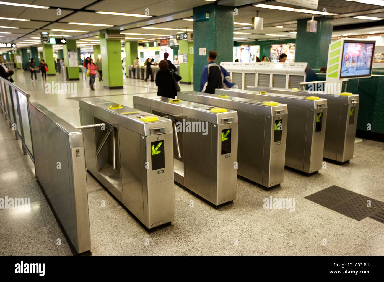 mtr station entrance pay gates kowloon hong kong hksar china Stock ...