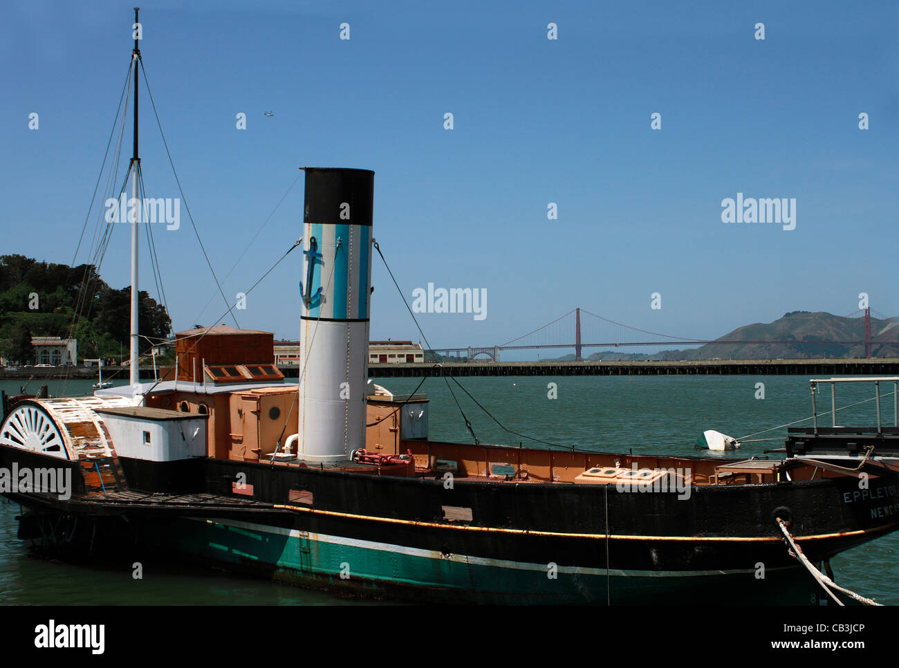 San Francisco - Eppleton Hall steam tug built in 1914, typical of steam ...