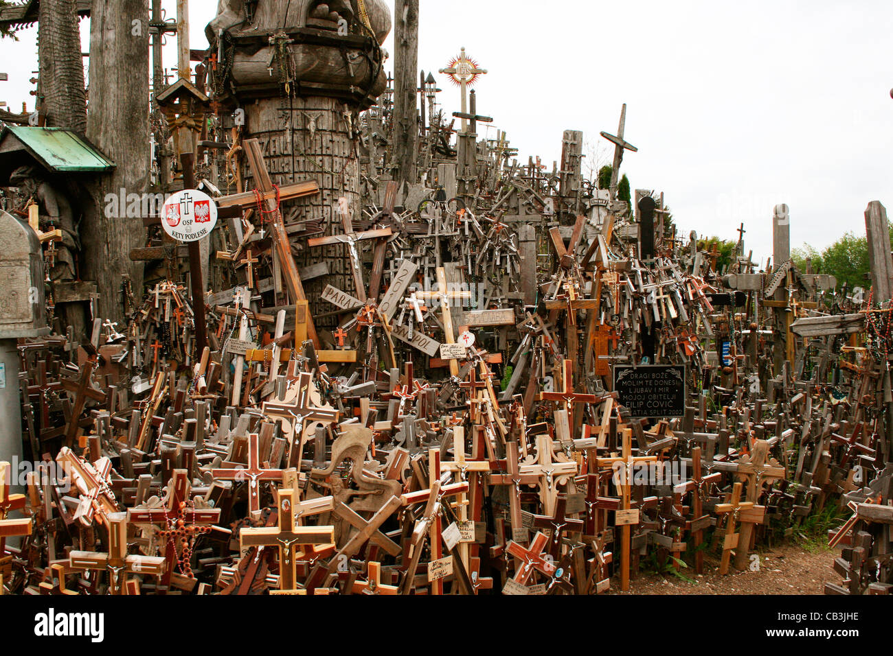 Lithuania, Hill of Crosses Stock Photo - Alamy