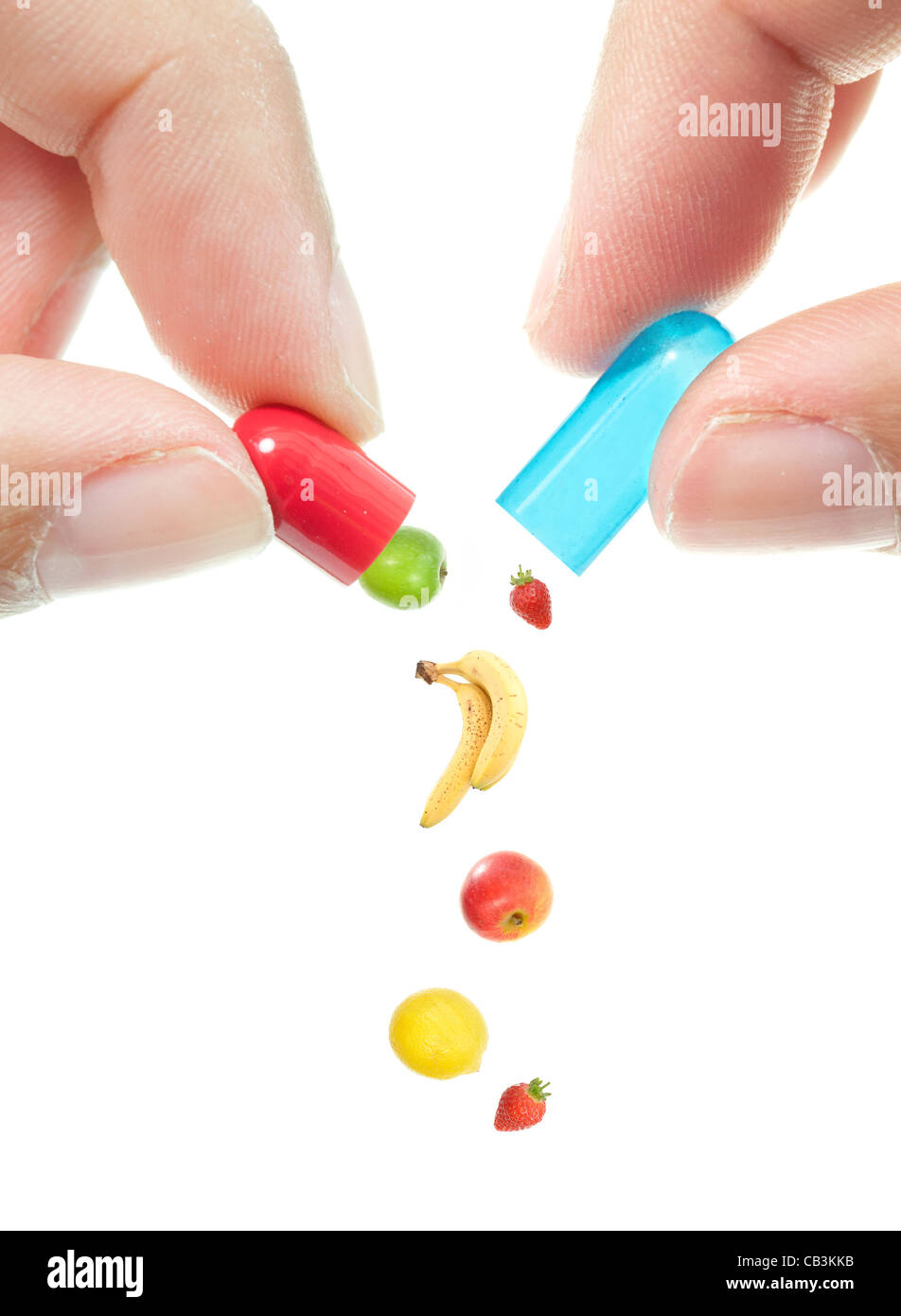 Capsule fruit hand hi-res stock photography and images - Alamy