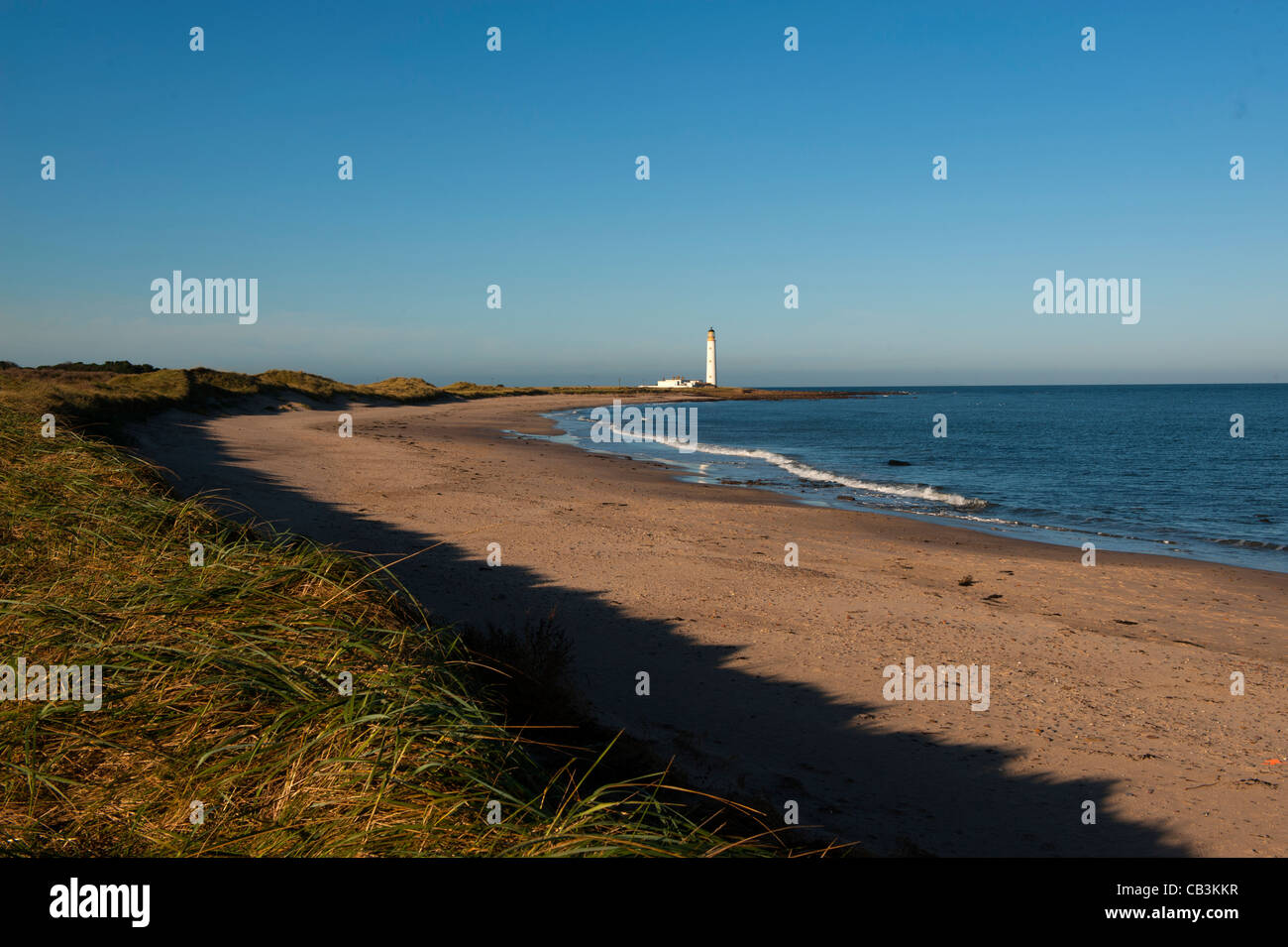 Barns Ness Lighthouse,Dunbar,East Lothian, Scotland Stock Photo - Alamy