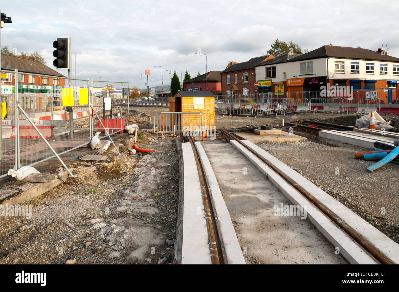 The East Manchester Line of the Metrolink tram system under ...