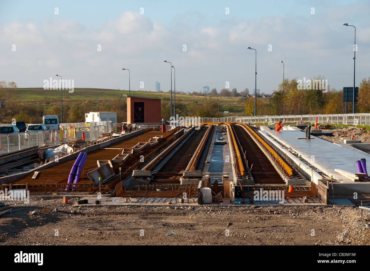 The East Manchester Line of the Metrolink tram system under ...