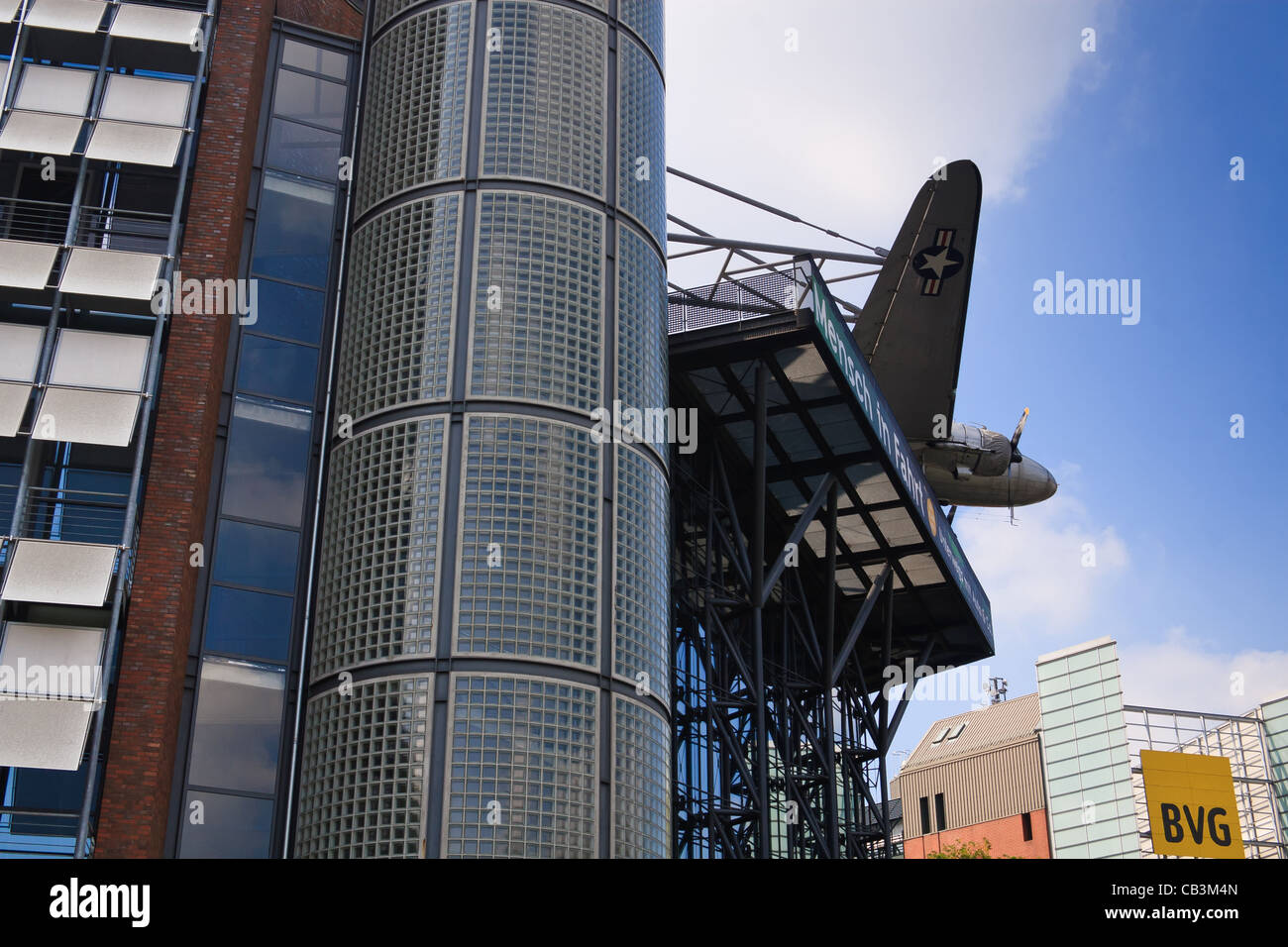 Exterior facade of German Technology Museum in Berlin, Germany Stock ...