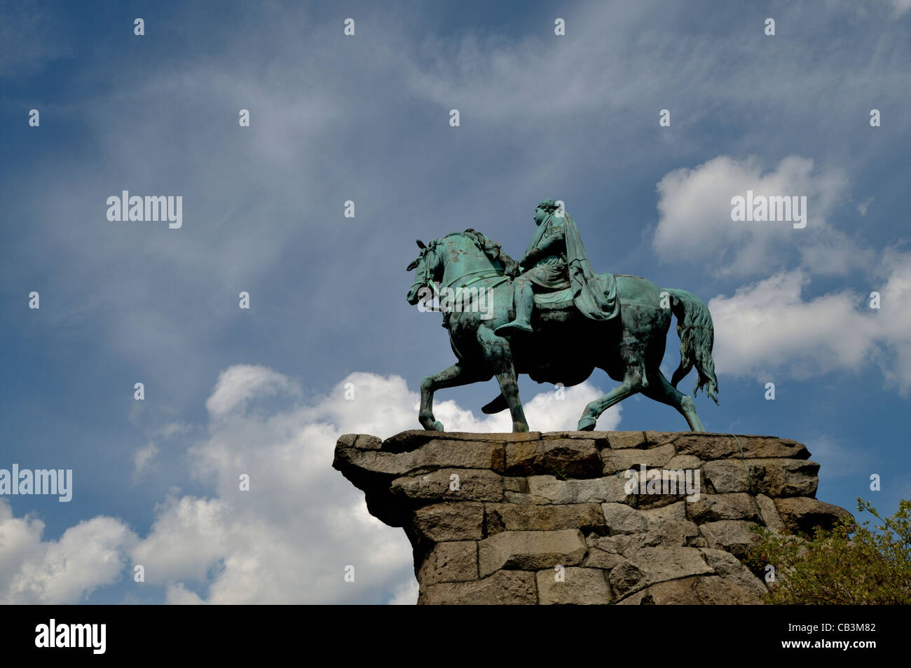 Statue of King George III on his horse at Windsor park - London, UK ...