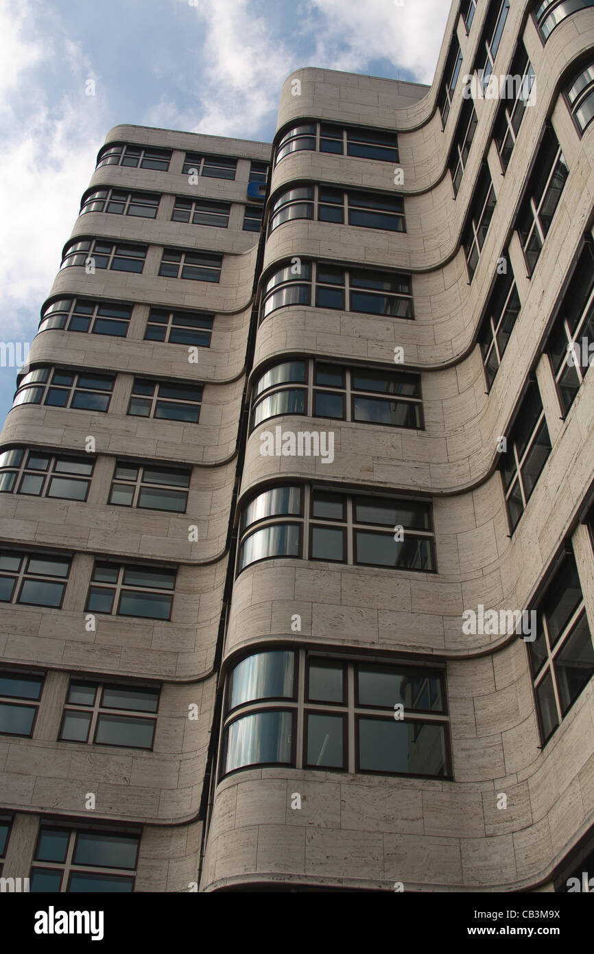 Facade of a modern building - Shell Haus, Berlin, Germany Stock Photo ...