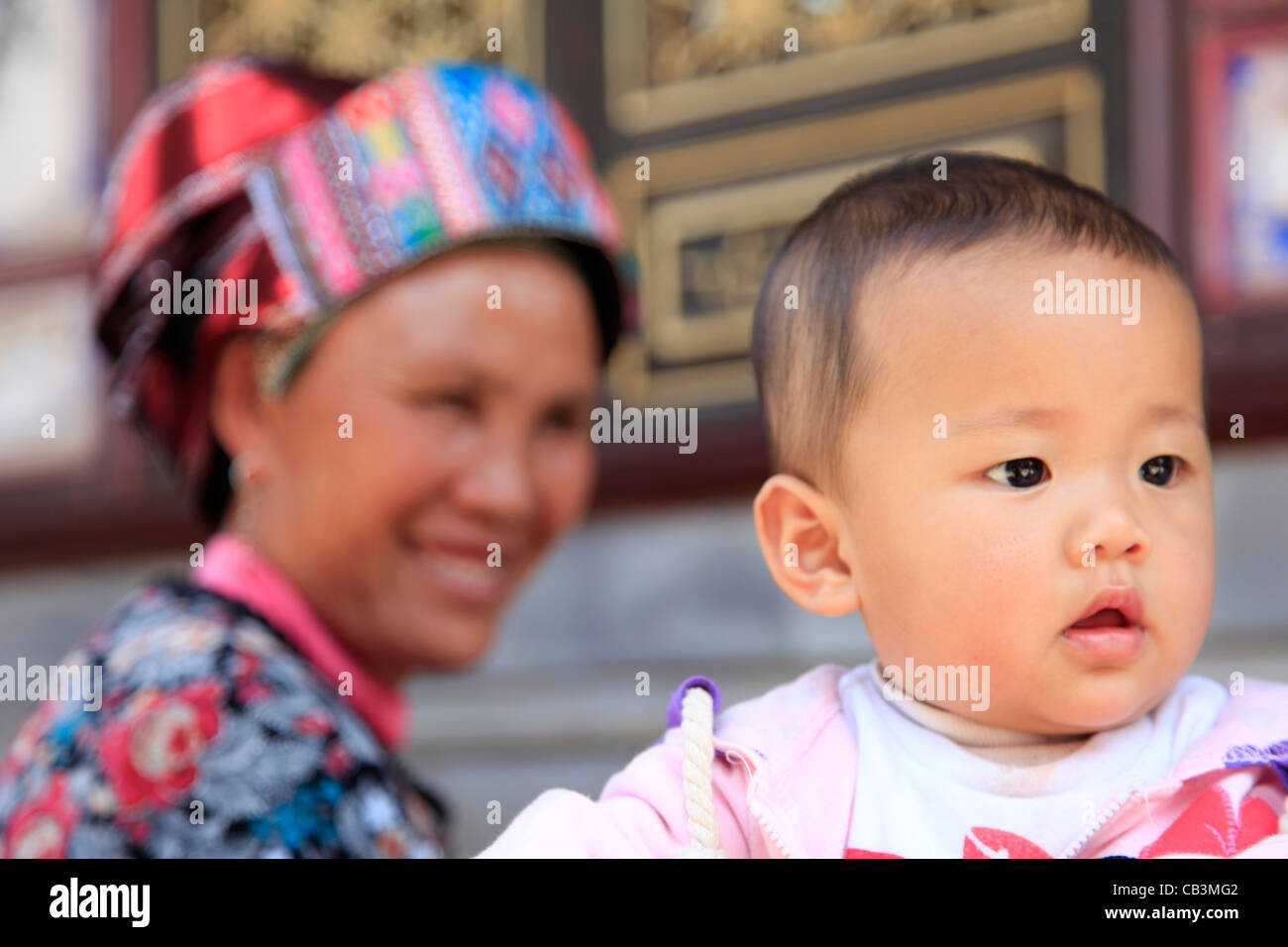 China, Kunming, Portrait of baby boy Stock Photo - Alamy