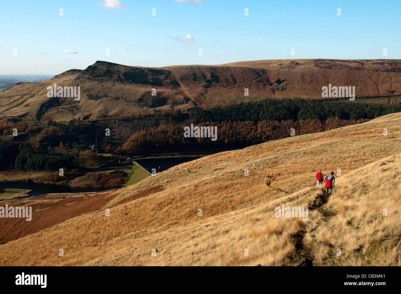 Alderman Hill, above Yeoman Hey reservoir, from Ashway Moss ...