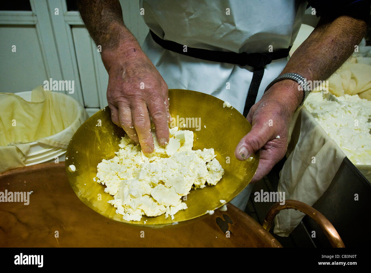 Locatelli dairy, Reggetto, Taleggio valley, Lombardy, Italy Stock Photo ...