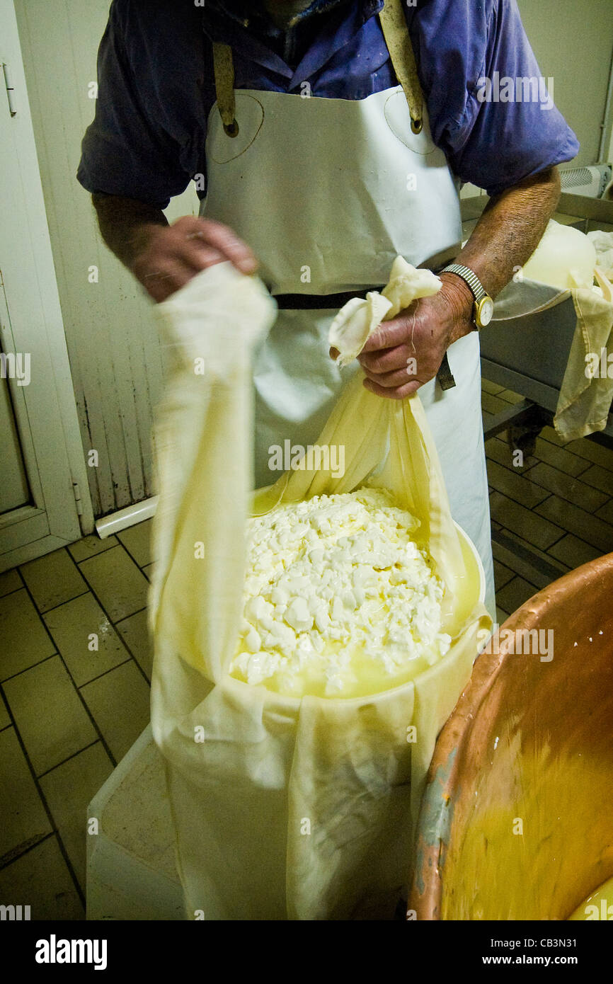 Locatelli dairy, Reggetto, Taleggio valley, Lombardy, Italy Stock Photo ...