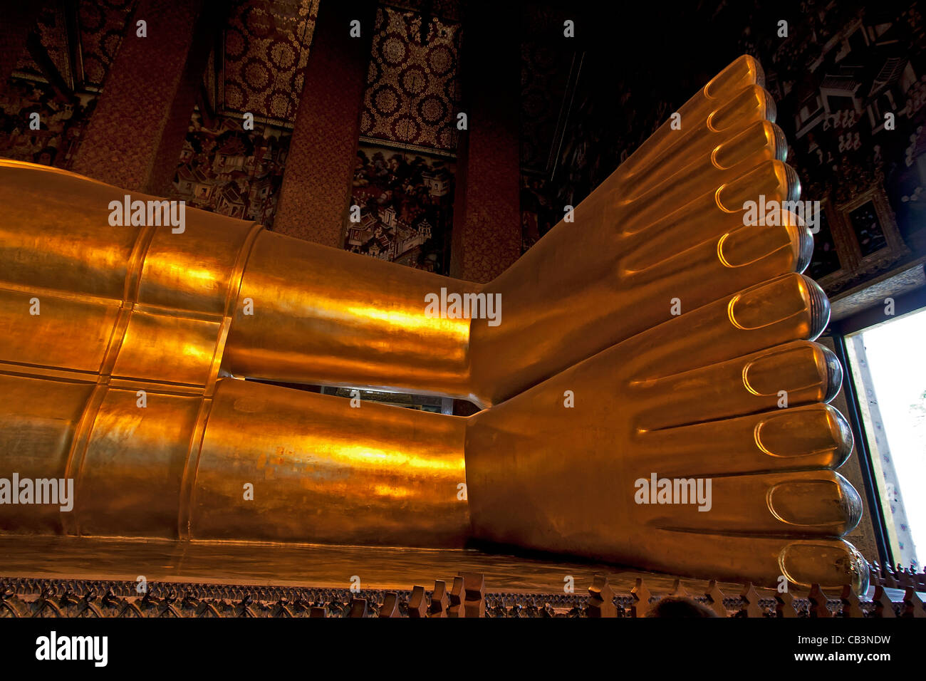 Wat Po Temple of the Reclining Buddha Bangkok Thailand Stock Photo - Alamy