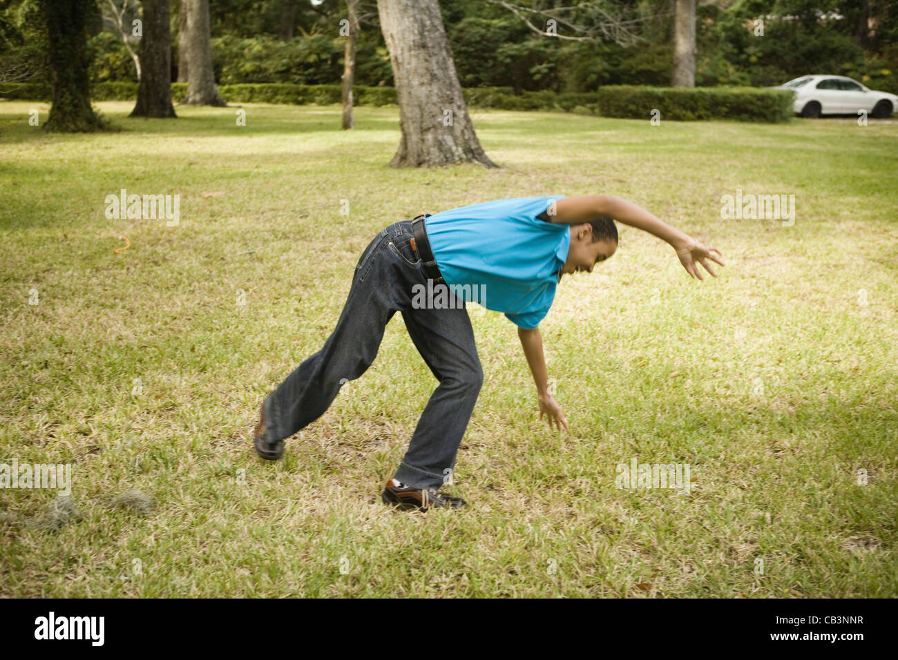 African american doing cartwheel hi-res stock photography and images ...