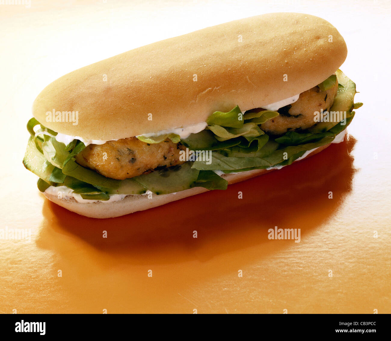 Fish - burger Stock Photo - Alamy