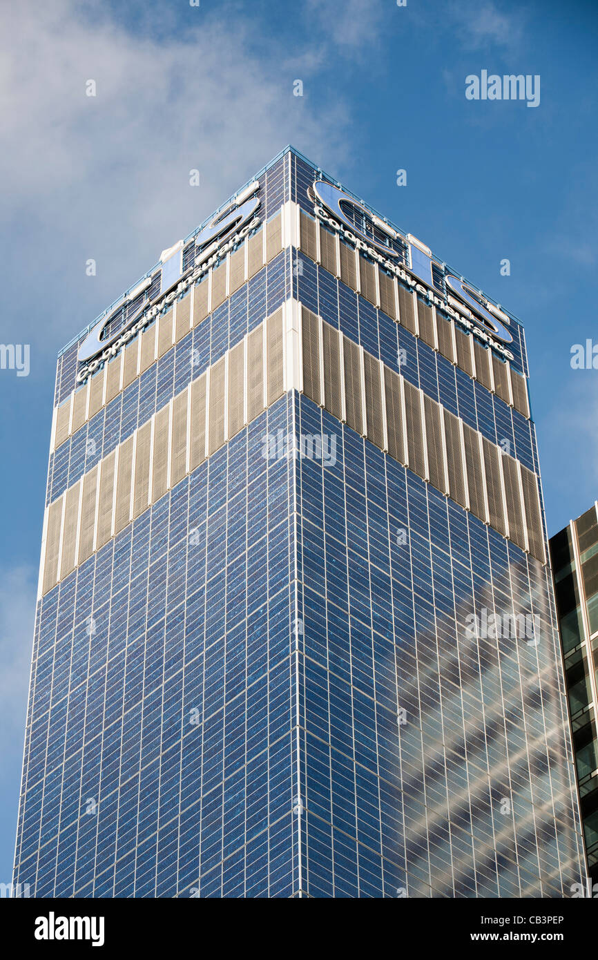 The Cooperative CIS Tower in manchester, UK. The tower has been covered ...